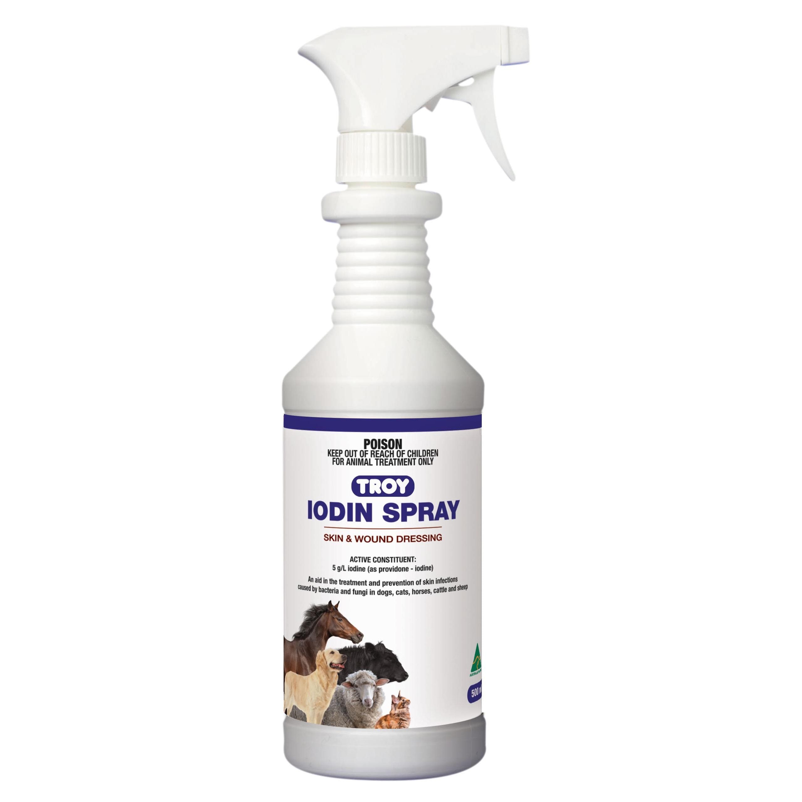 Troy Iodin Spray 500ml – Dusty & Rusty Country Co