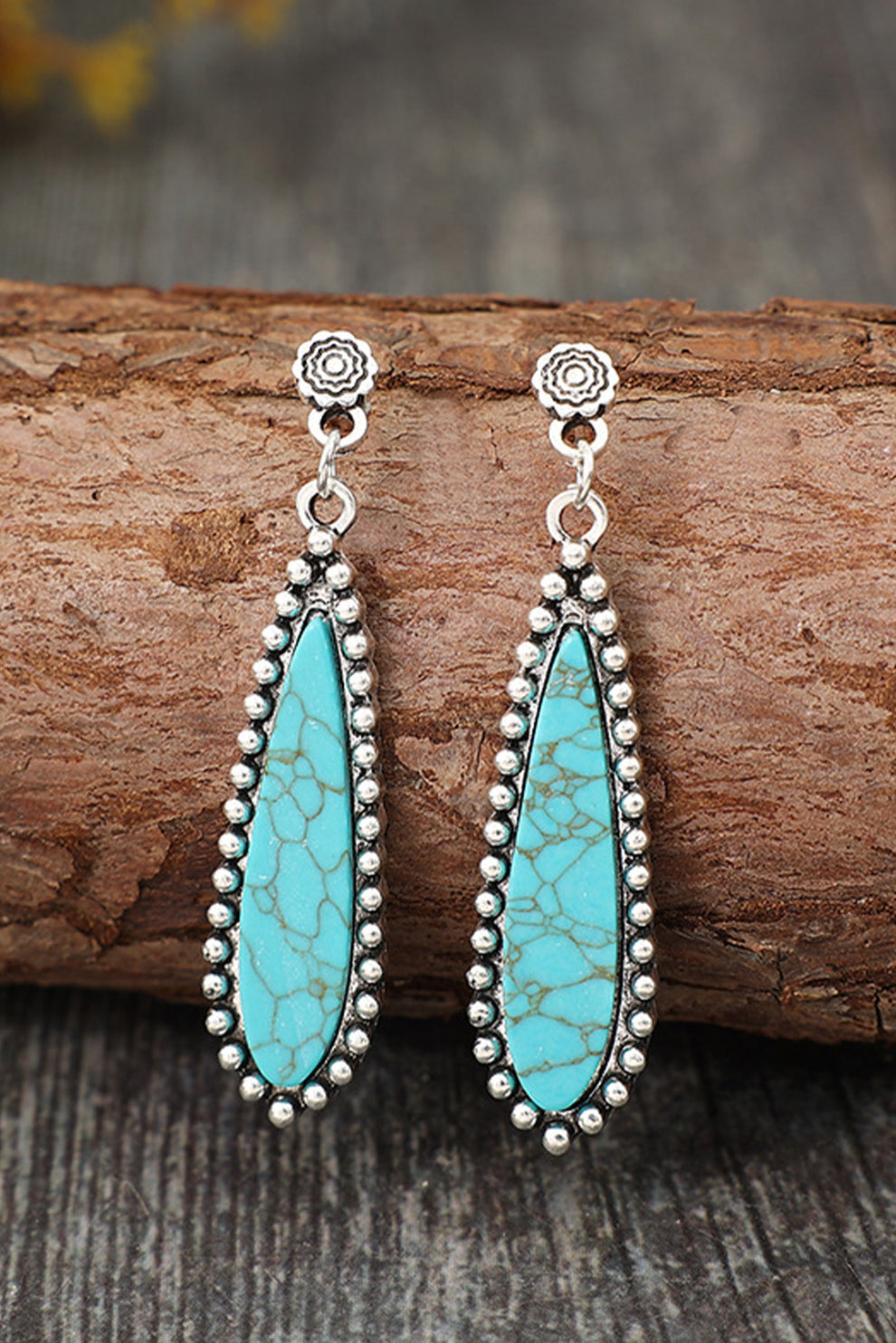 Turquoise Drop Earrings – Dusty & Rusty Country Co